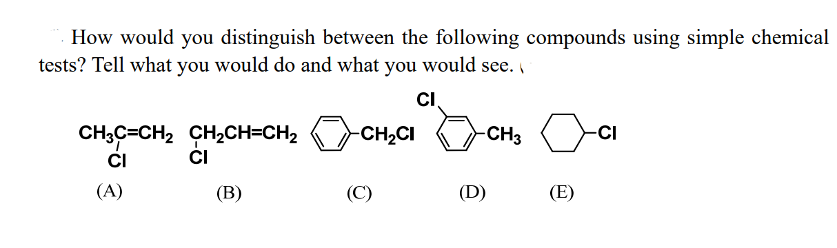 Solved How would you distinguish between the following | Chegg.com