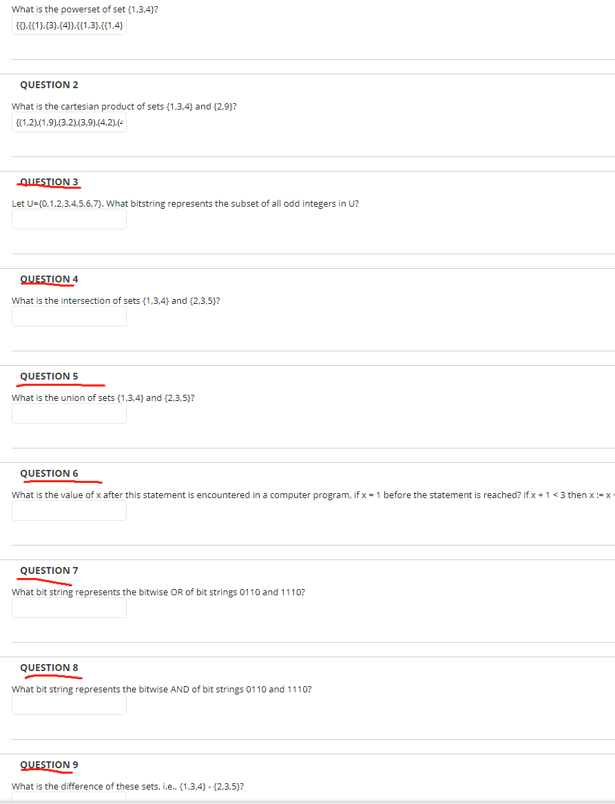 Solved What is the powerset of set {1,3,4}? | Chegg.com