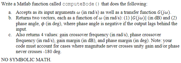 Solved PAY ATTENTION TO MATLAB CODE RESTRICTIONS ON THE | Chegg.com