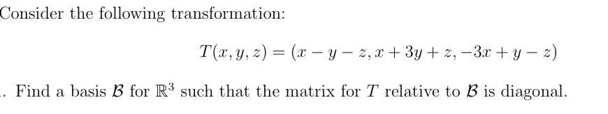 Solved Consider the following | Chegg.com
