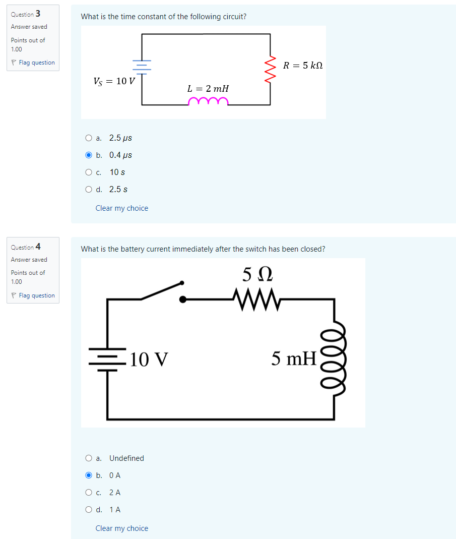 Solved The following curve represents the current versus | Chegg.com