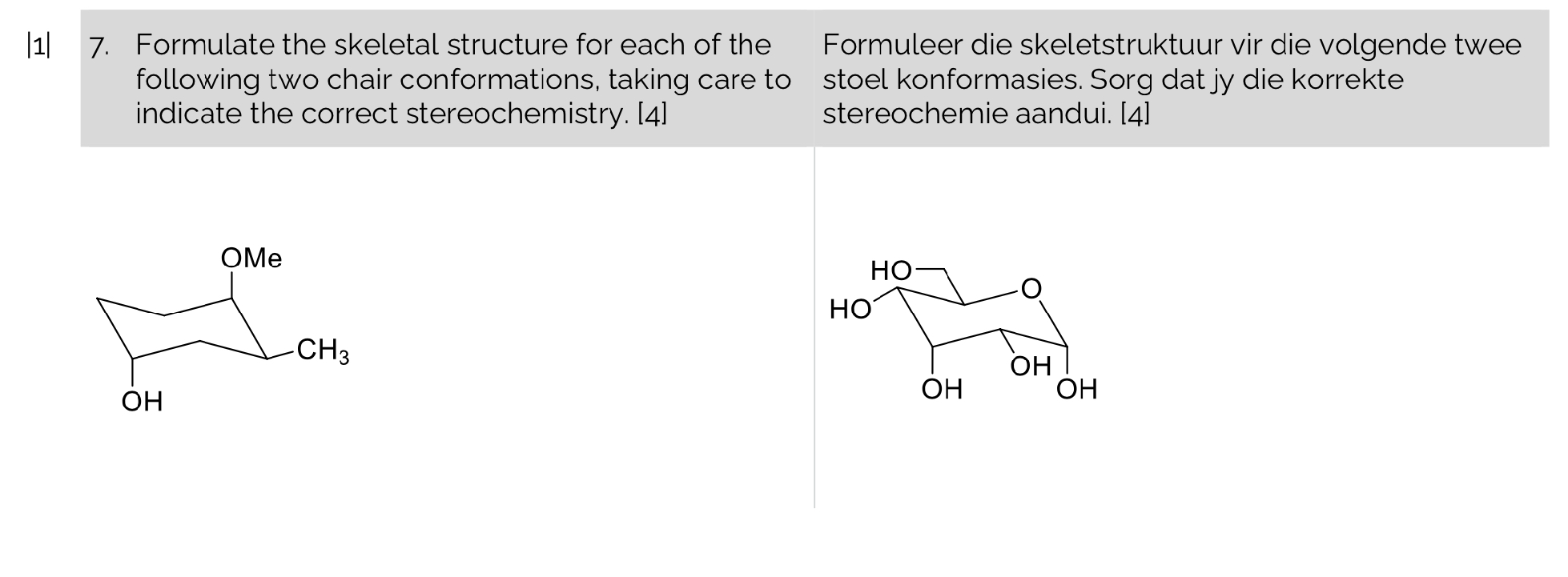 Solved 7. Formulate the skeletal structure for each of the | Chegg.com