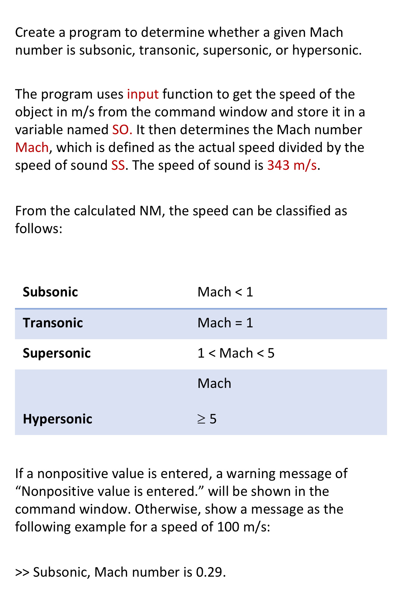 Solved Create a program to determine whether a given Mach | Chegg.com