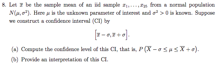 Solved 8. Let T be the sample mean of an iid sample 21, ... | Chegg.com