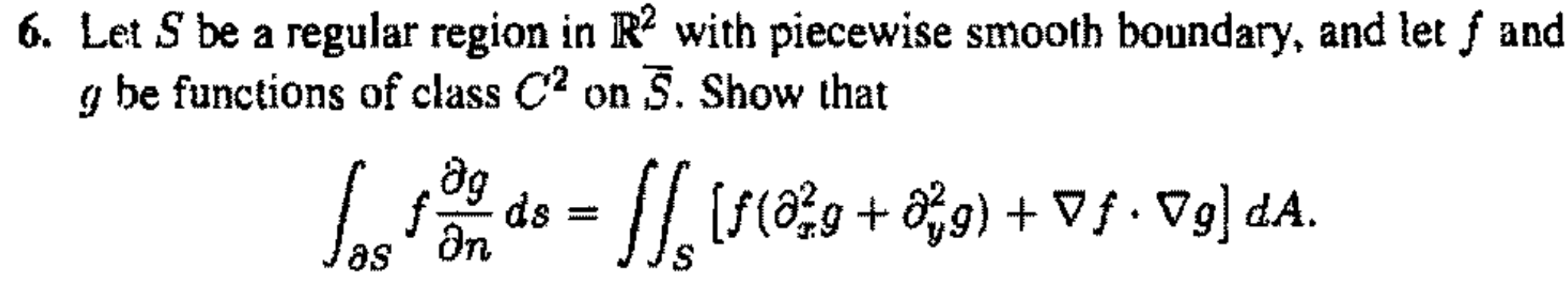 Solved 6. Let S be a regular region in R2 with piecewise | Chegg.com