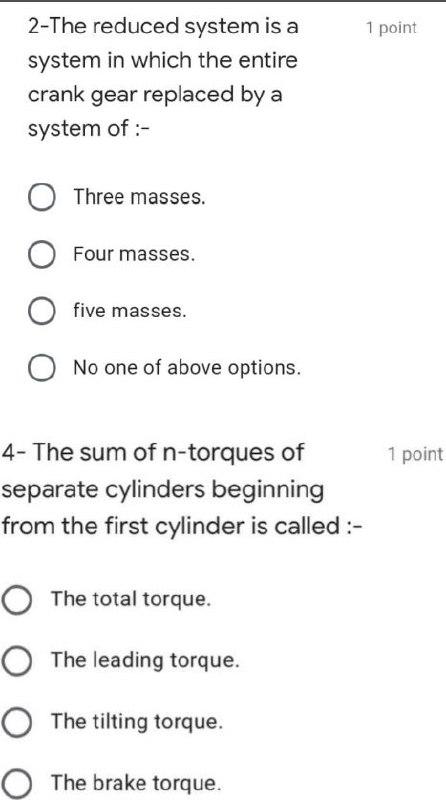 Solved 1 point 2-The reduced system is a system in which the | Chegg.com