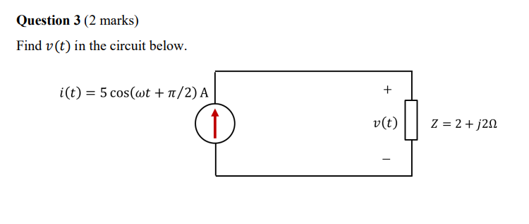 Solved Find v(t) in the circuit below. | Chegg.com