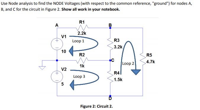 Solved Use Node analysis to find the NODE Voltages (with | Chegg.com