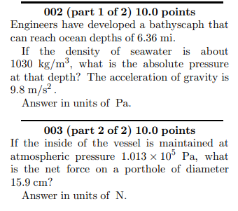 Solved 002 (part 1 of 2 ) 10.0 points Engineers have | Chegg.com