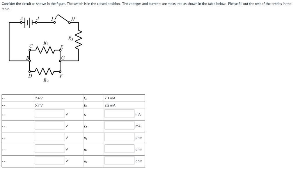 Solved Column 1: Row 1: A-J, row 2: F-I, row 3: C-E, row 4: | Chegg.com
