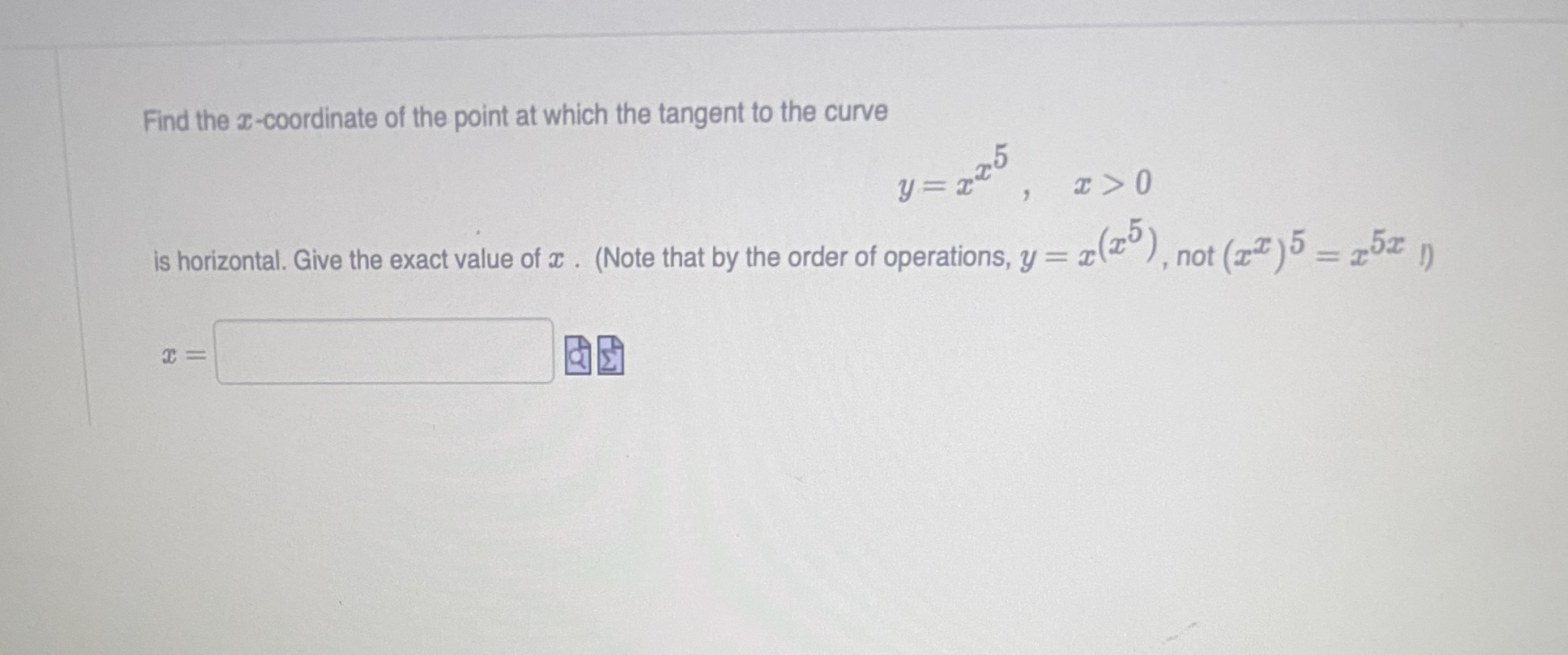 Solved Find the x-coordinate of the point at which the | Chegg.com