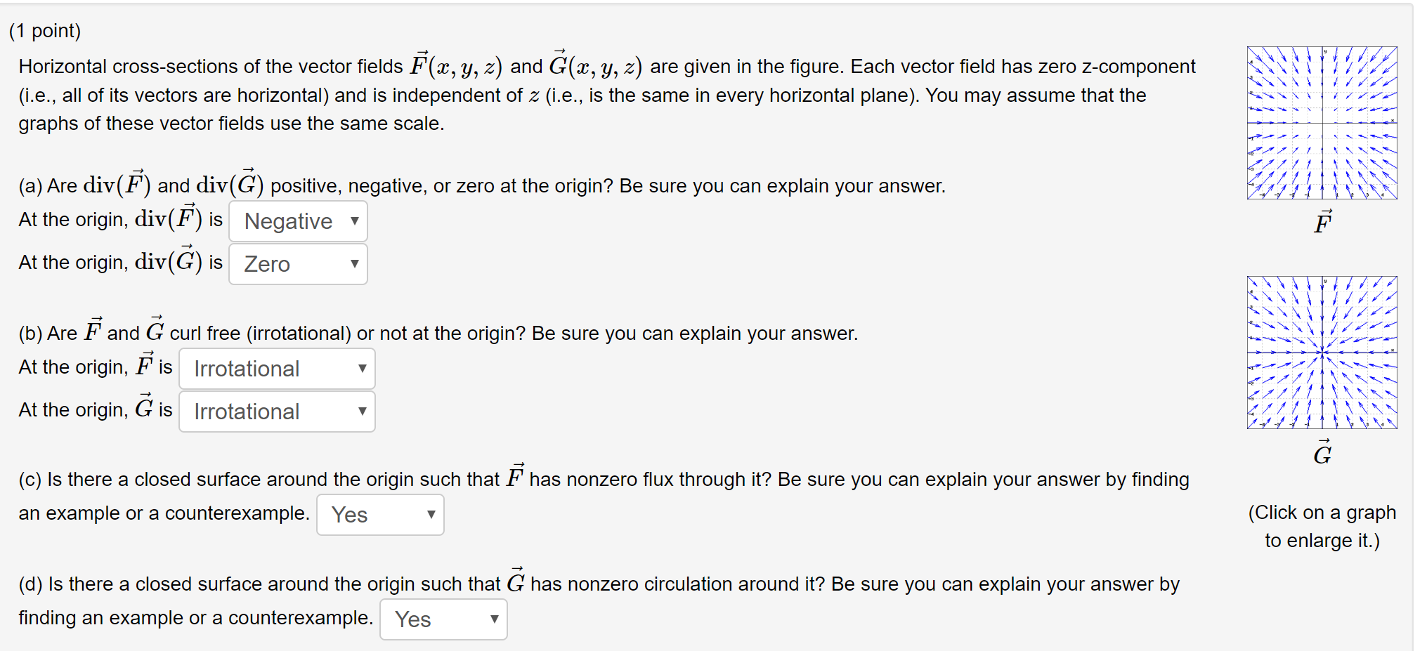 Solved (1 point) Horizontal cross-sections of the vector | Chegg.com