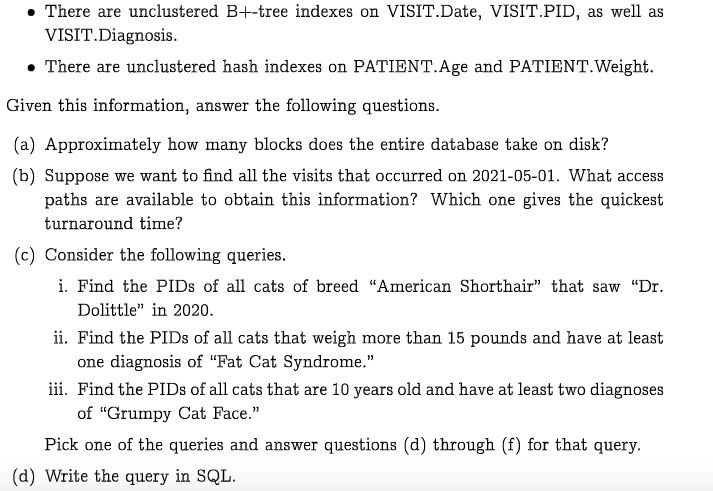 1. For this question, assume the following relational | Chegg.com