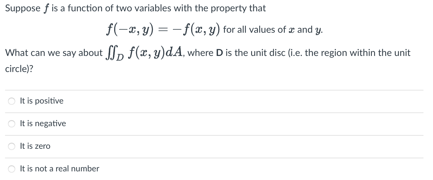 Solved Suppose f is a function of two variables with the | Chegg.com