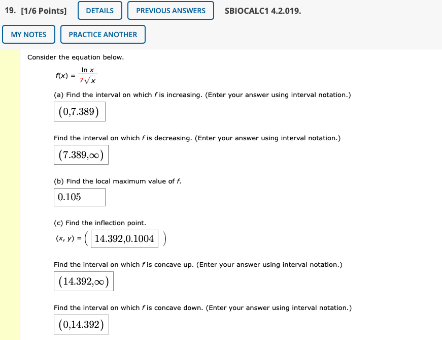 Solved 19 1 6 Points Details Previous Answers Sbiocalc1