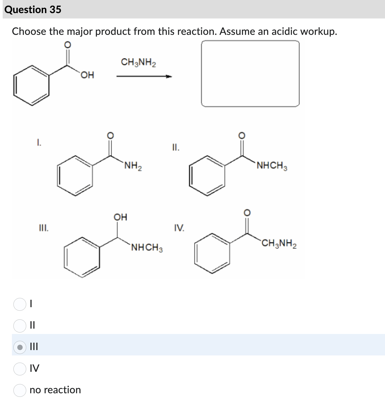 Solved Choose the major product from this reaction. Assume | Chegg.com