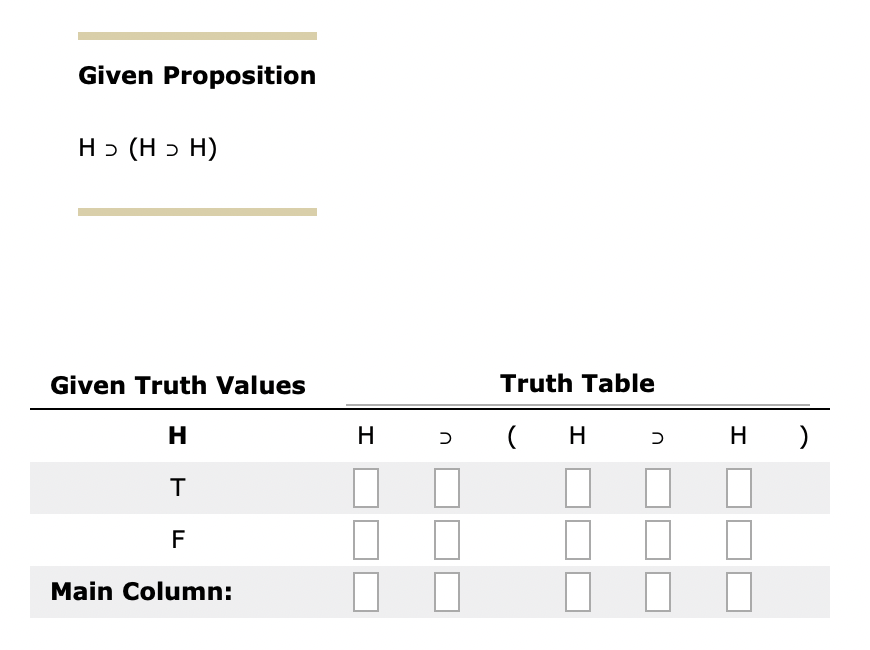 Solved column beneath the statement's main operator includes | Chegg.com