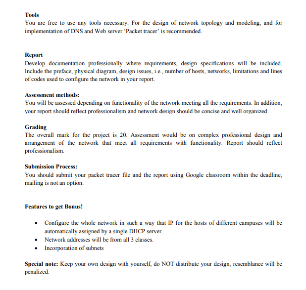 Mini Project CSE405 (Computer Networks) Title: Design | Chegg.com