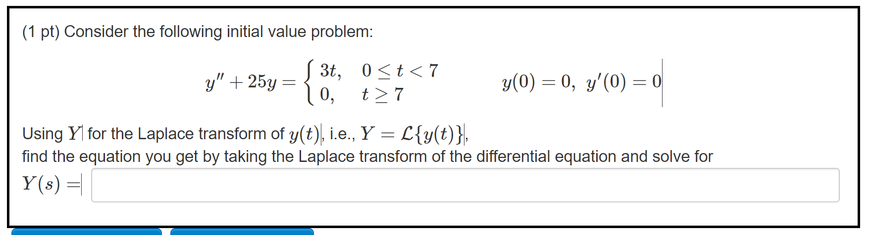 Solved Consider the following initial value problem: | Chegg.com