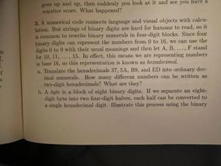 Solved Please solve 3b, c, and d. The binary numerals | Chegg.com