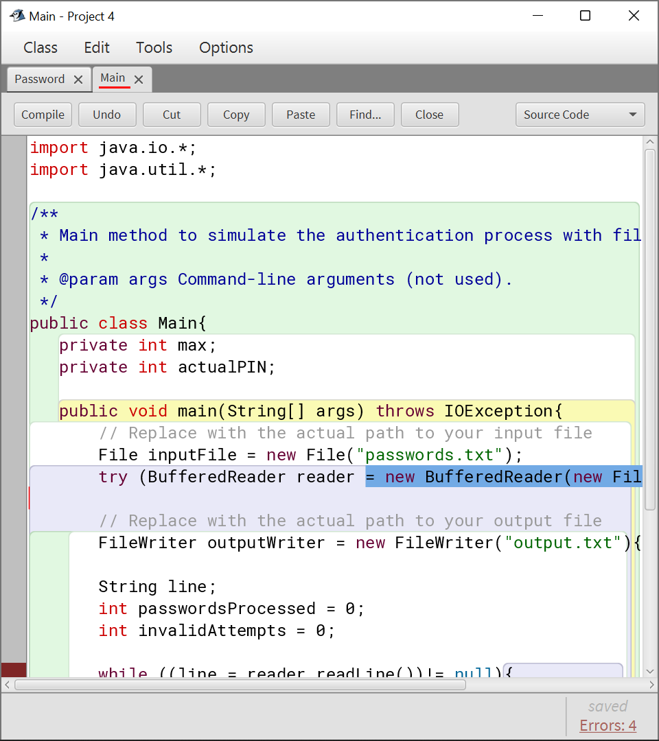 Solved Can you try to find out what is wrong with my code? | Chegg.com