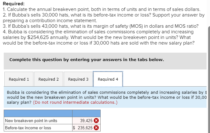 Solved Required: 1. Calculate the annual breakeven point, | Chegg.com