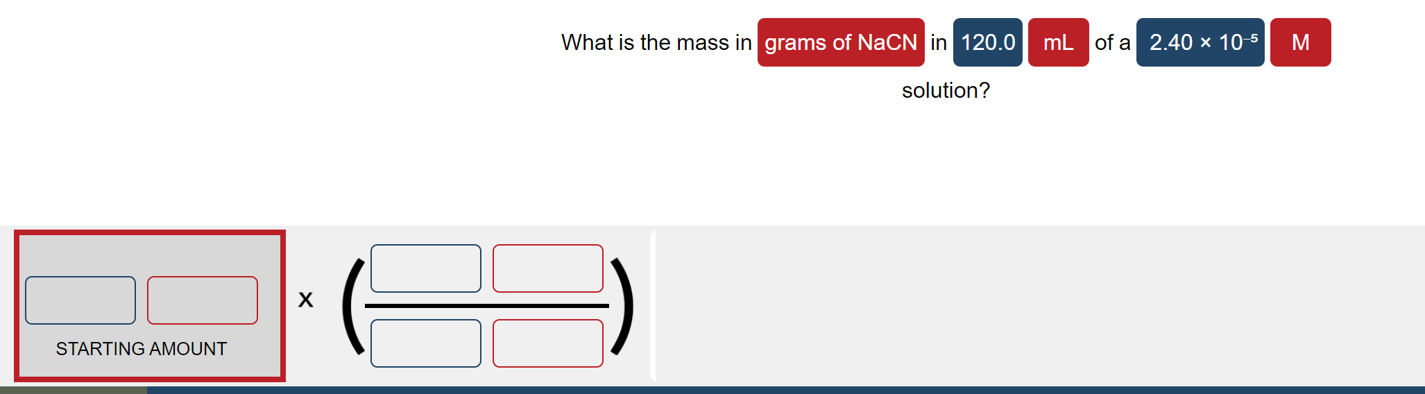 Solved Determine the total volume in of water a chemist | Chegg.com