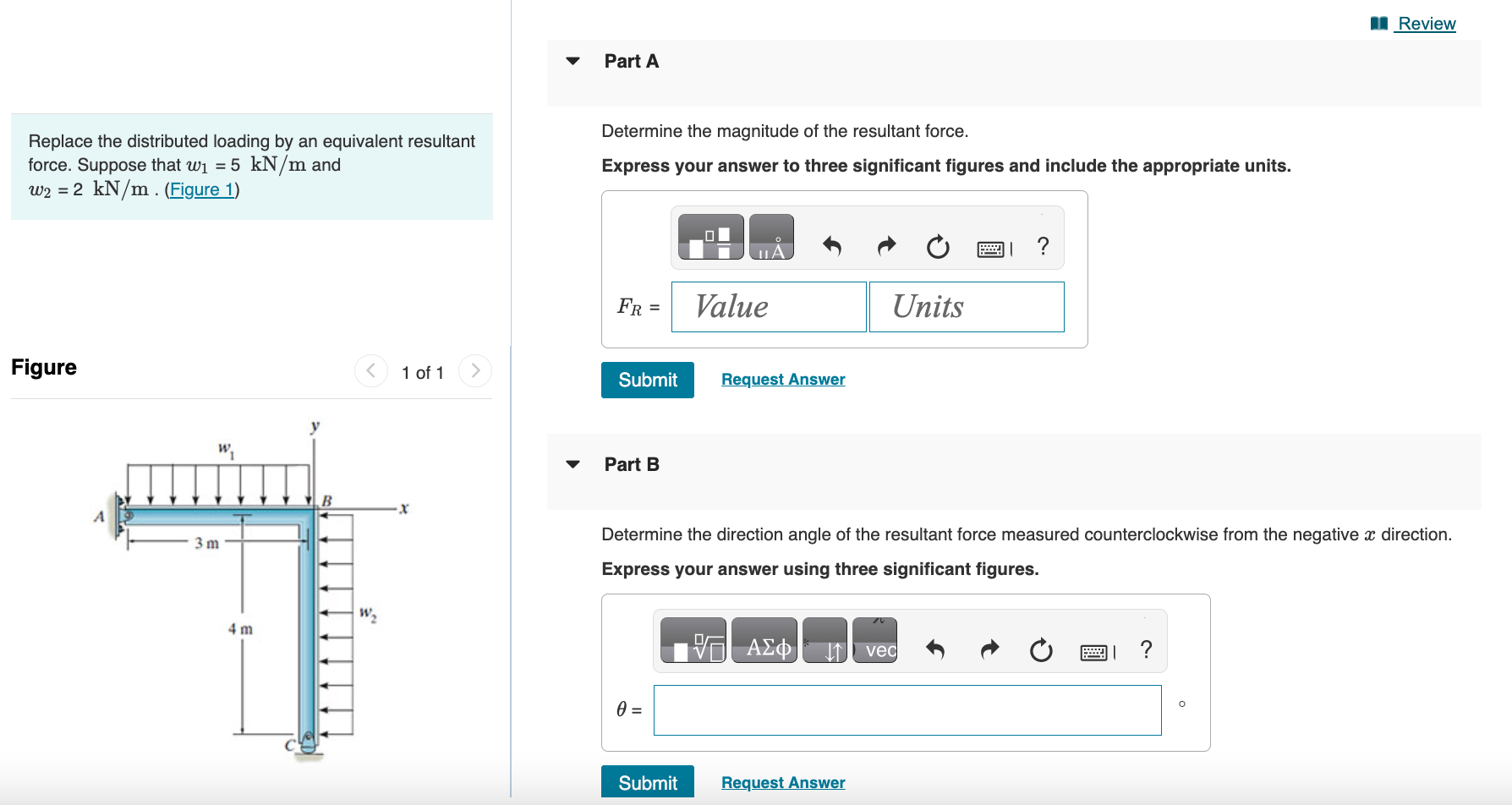 Solved Determine the magnitude of the resultant force. | Chegg.com