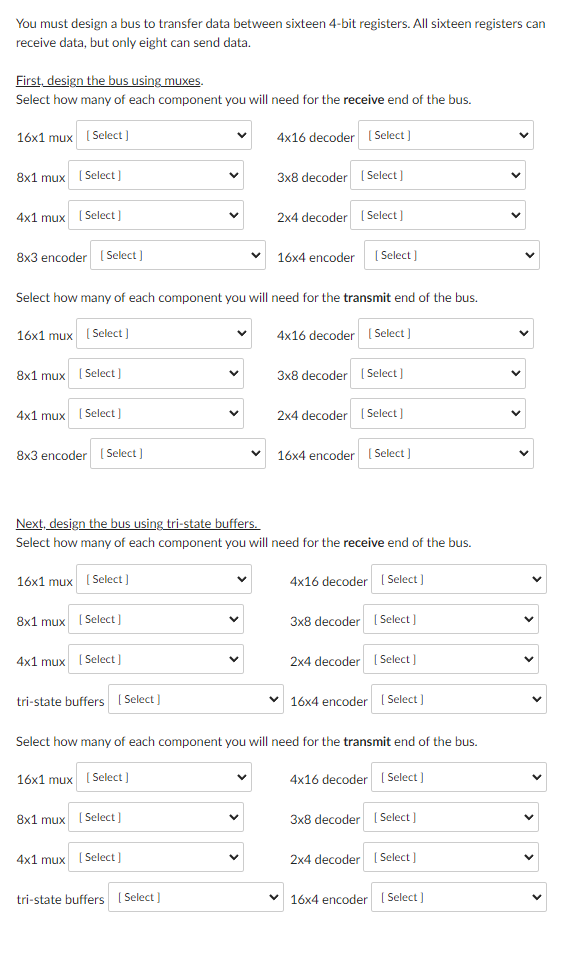 Solved You must design a bus to transfer data between | Chegg.com