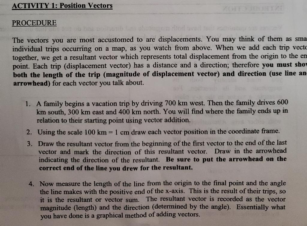 Lab 5 - Vector Addition and Static Equilibrium | Chegg.com