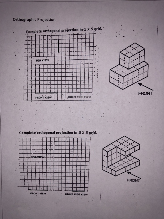 Solved Draw the three orthographic projection views of the | Chegg.com