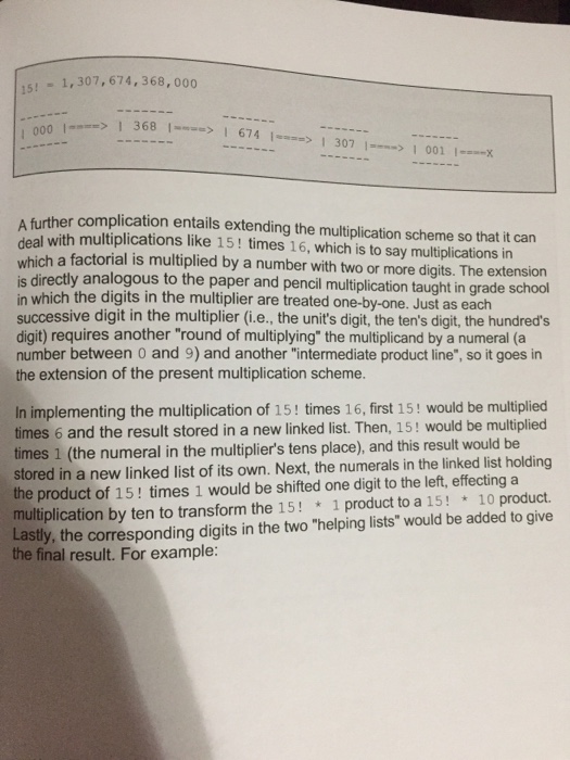 Solved Need Help With Java Lab Of Calculating Very Large 9242