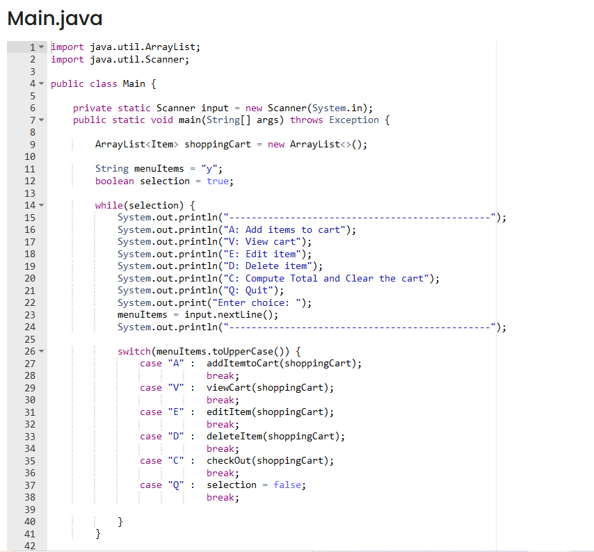 Solved Exercise 11: Shopping Cart Extended Modify your | Chegg.com