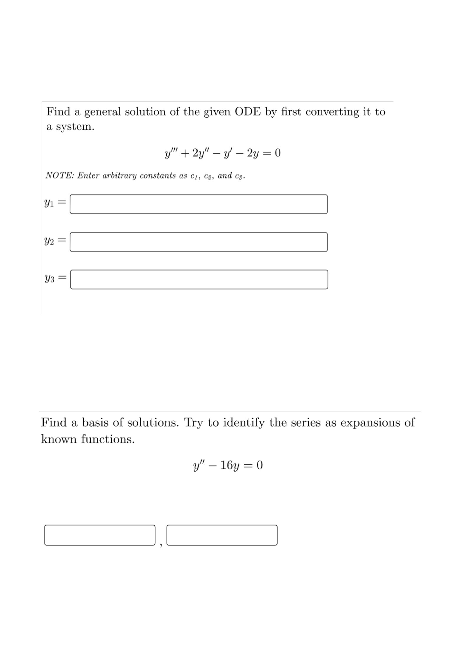 Solved Find a general solution of the given ODE by first | Chegg.com