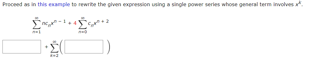 Solved Proceed as in this example to rewrite the given | Chegg.com