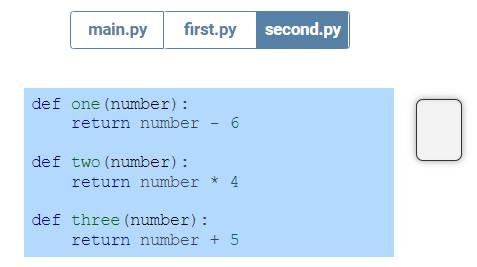 Solved import first def one (number): return number ∗∗2 def | Chegg.com