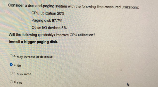 Solved Consider a demand-paging system with the following | Chegg.com