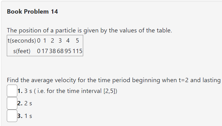 Solved Book Problem 14The position of a particle is given by | Chegg.com