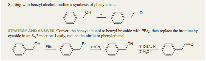 Solved Starting with benzyl alcohol, outline a synthesis of | Chegg.com