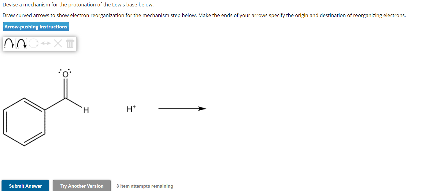 Solved Devise a mechanism for the protonation of the Lewis | Chegg.com