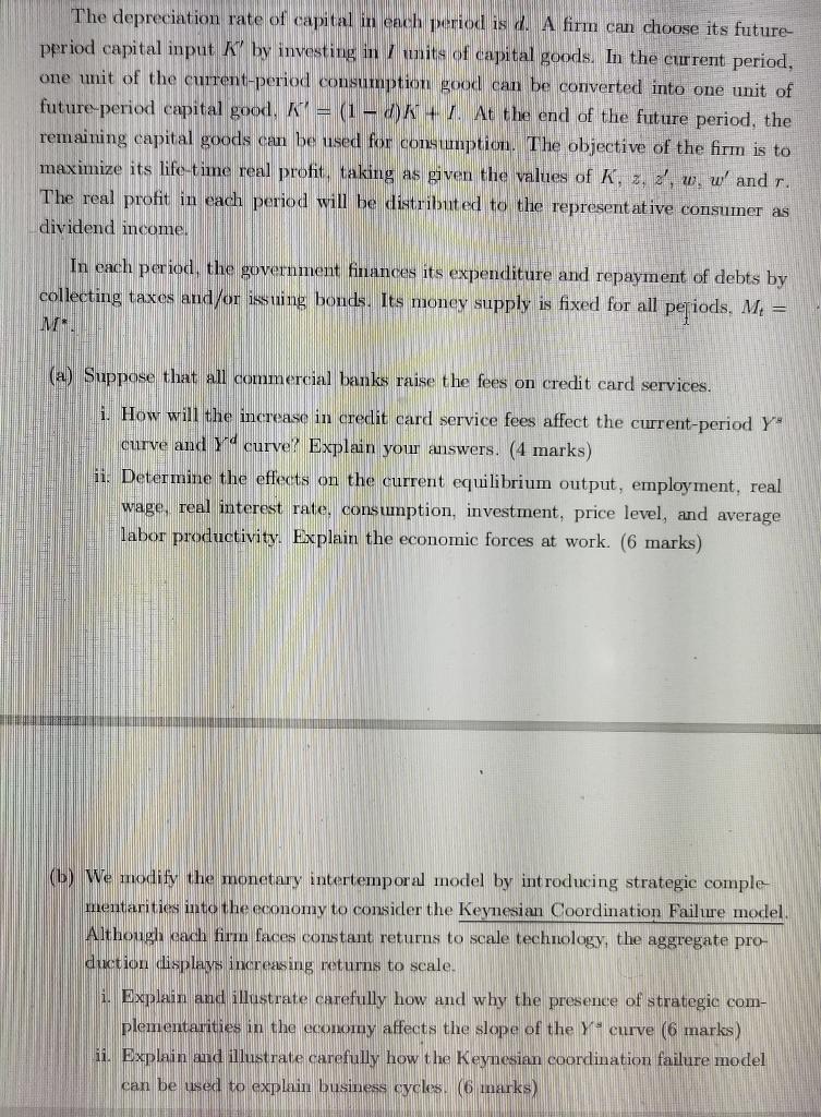 9. Consider the monetary intertemporal model of a | Chegg.com