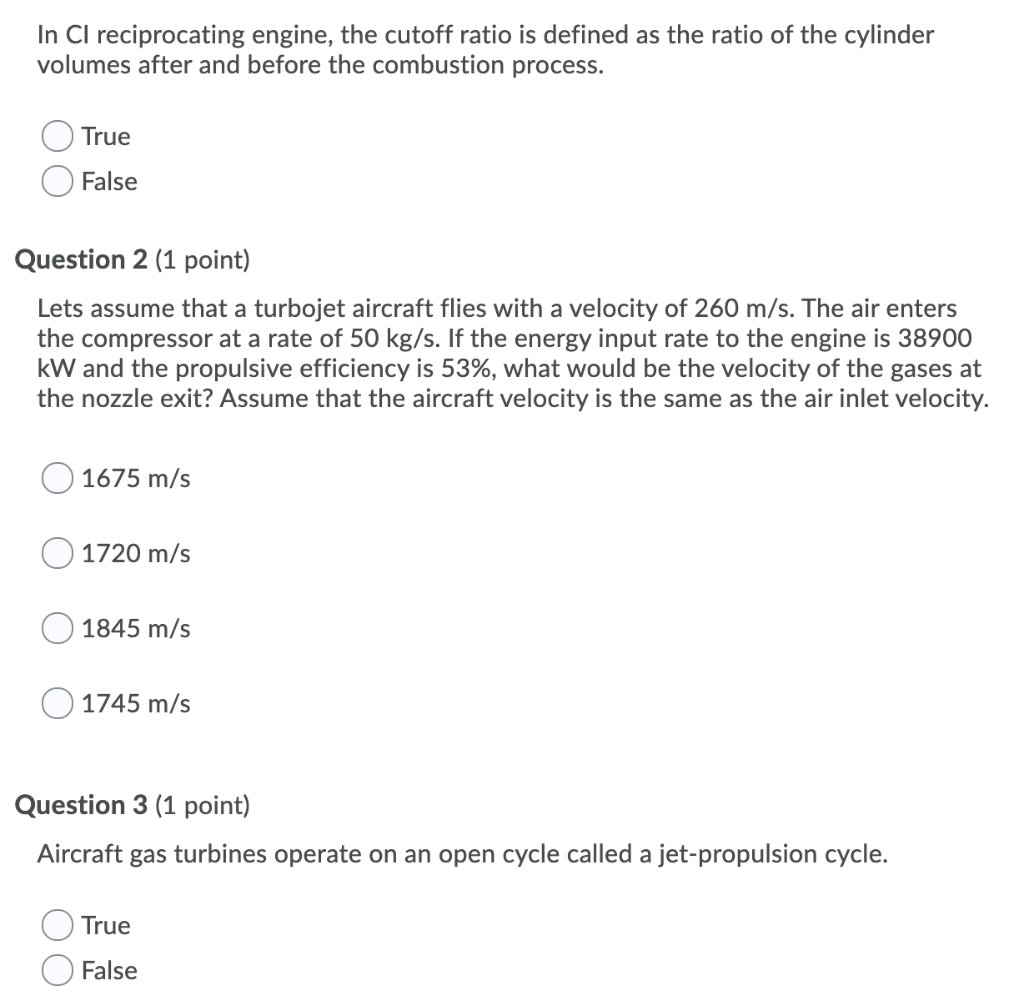 Solved In Cl reciprocating engine, the cutoff ratio is | Chegg.com