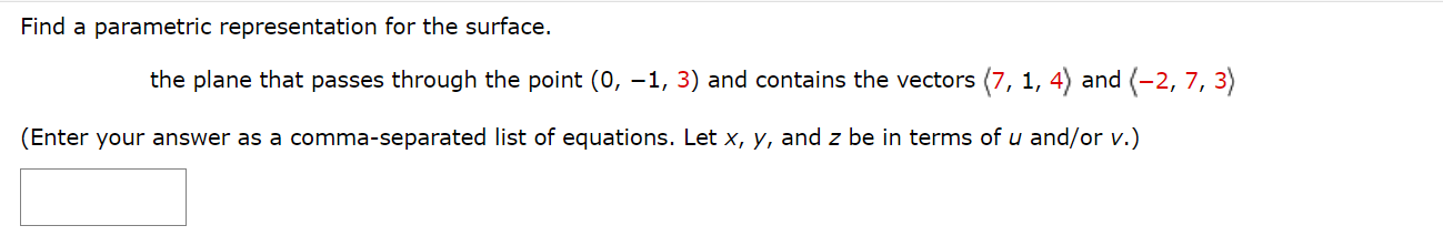 Solved Find a parametric representation for the surface. the | Chegg.com
