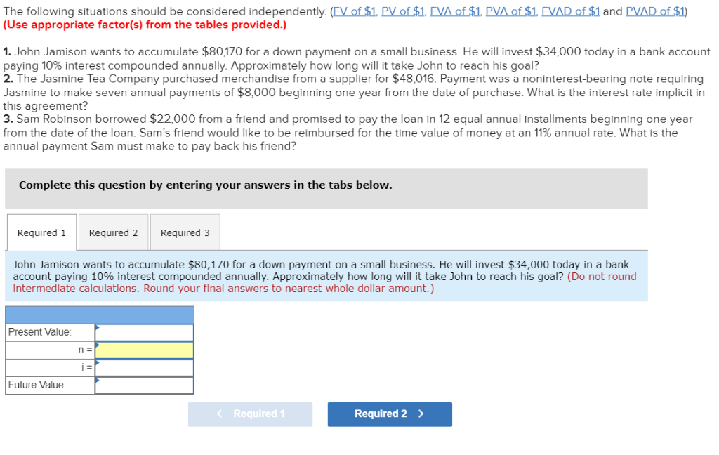 Solved The following situations should be considered | Chegg.com