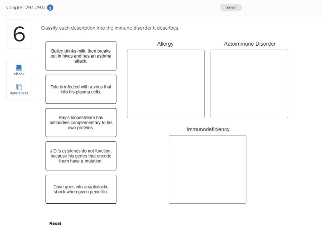 Solved Chapter 29.1-29.5 Saved 6 Classify each description | Chegg.com