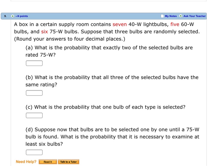 Solved 9. -14 points My Notes Ask Your Teacher A box in a | Chegg.com
