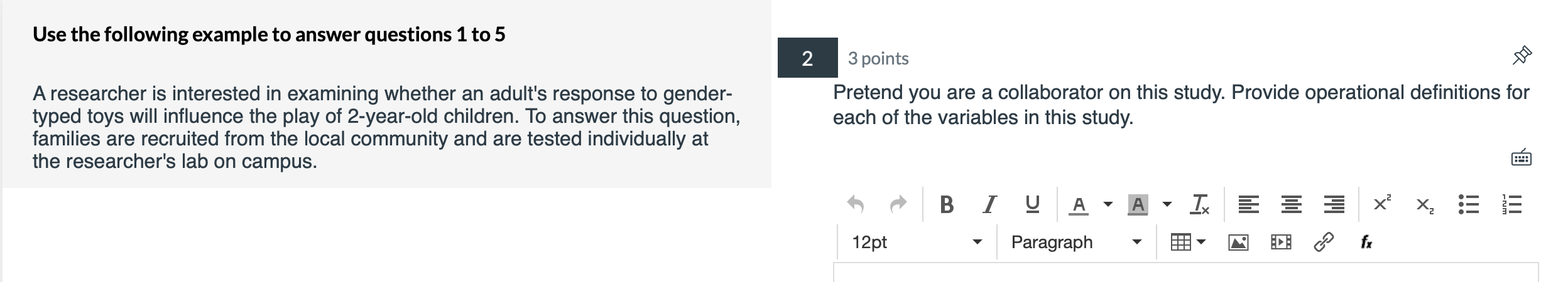 Solved Use the following example to answer questions 1 to 5 | Chegg.com