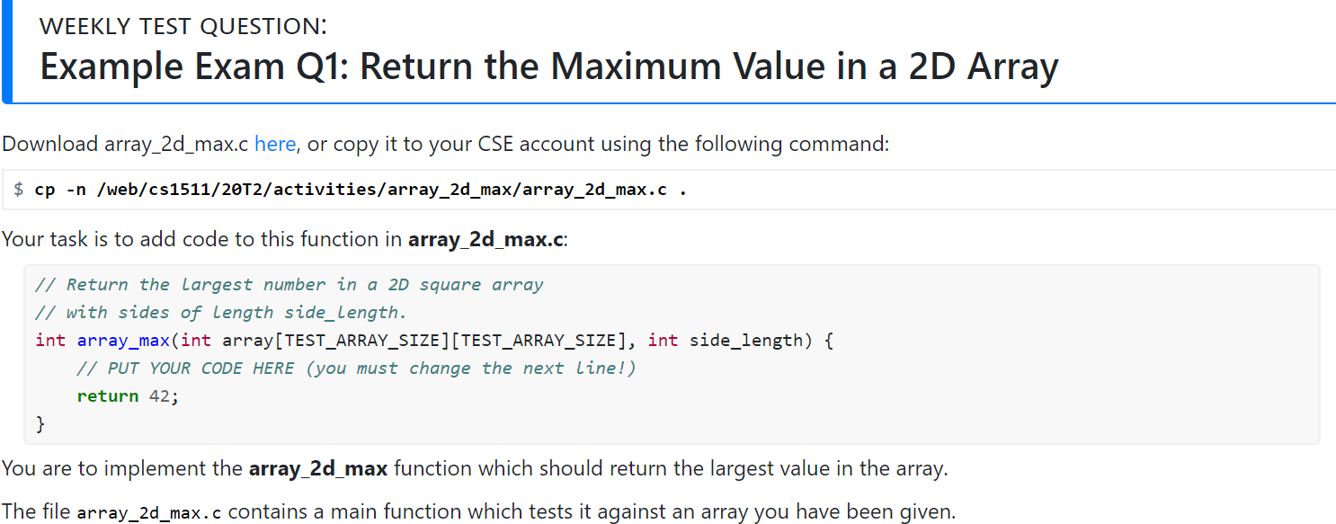 Solved code ``` #include #define TEST_ARRAY_SIZE | Chegg.com
