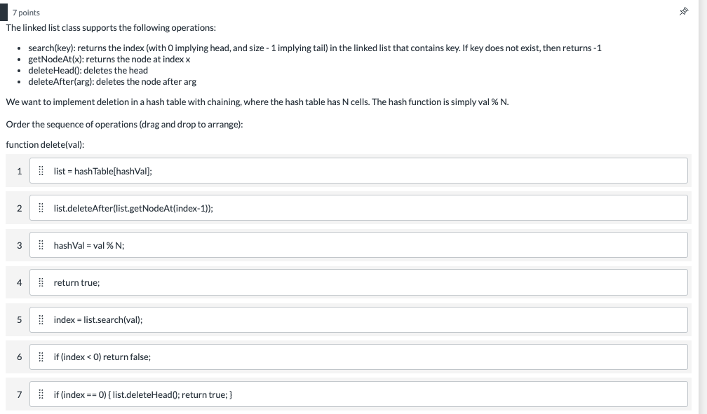 Solved 12 12 points For a hash table with separate chaining | Chegg.com