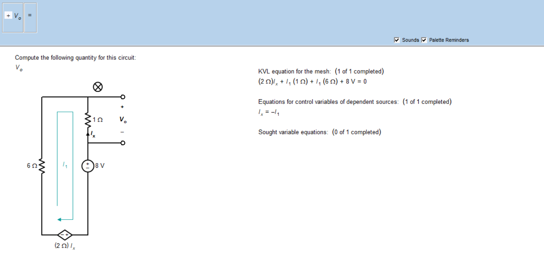 Solved Compute the following quantity for this circuit: | Chegg.com
